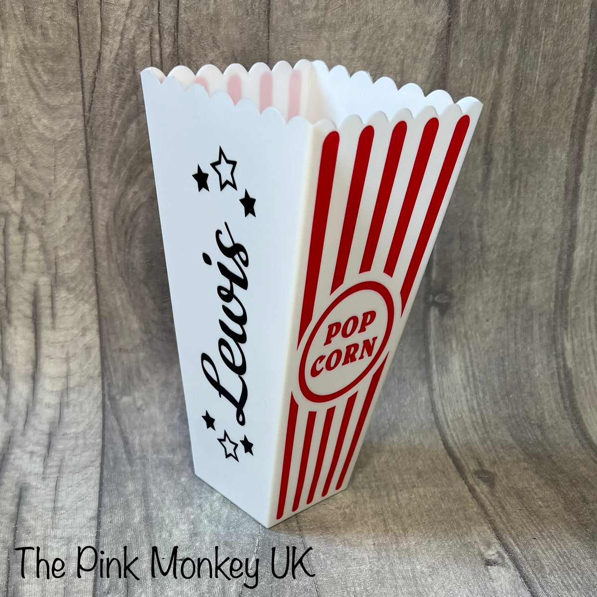 Personalised Popcorn Bucket – The Pink Monkey UK